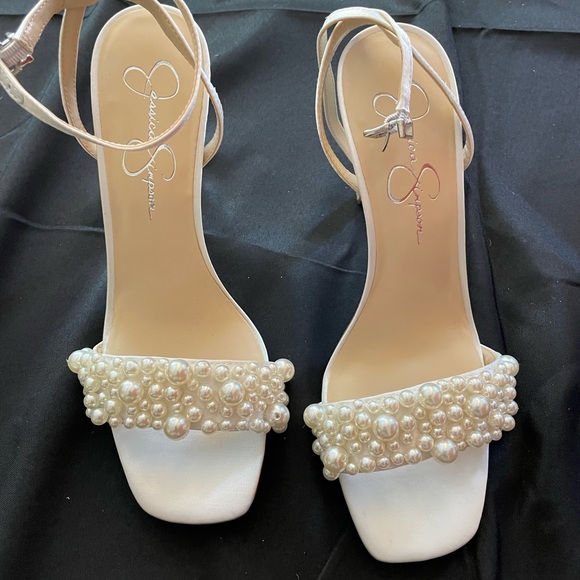 Jessica Simpson | Shoes | Pearl Heels | Poshmark
